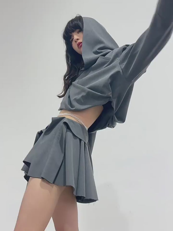 Box-Pleats Micro Mini Skirt - Niche Collection