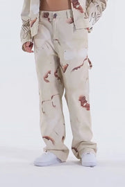 Fire-Washed Vintage Logger Pants | Unisex Wide-Leg Pants