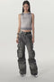 Salt-Wash Multi-Pocket Cargo Jeans | Chiclara