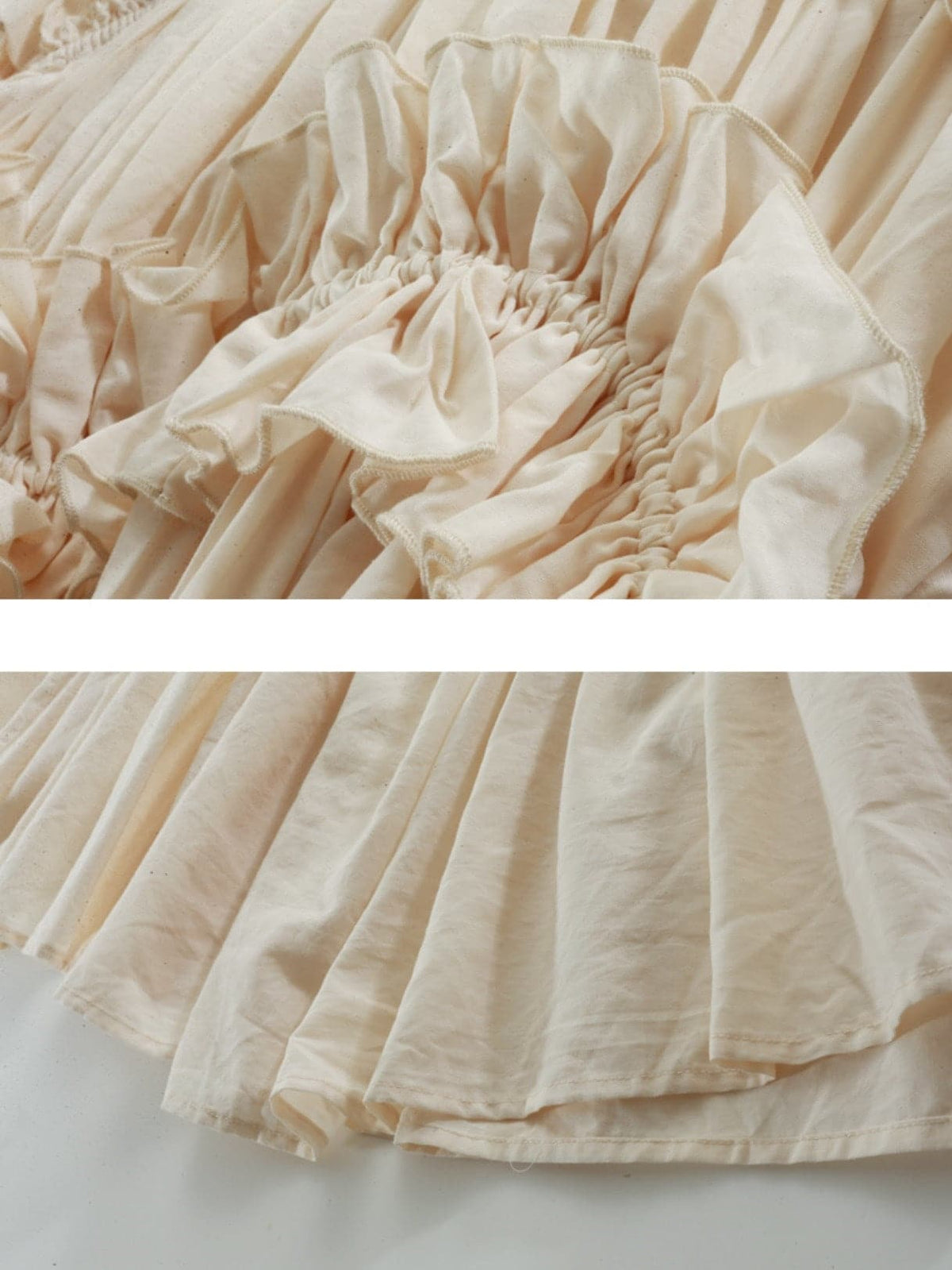 Elegant Cotton Ruffle Maxi Dress