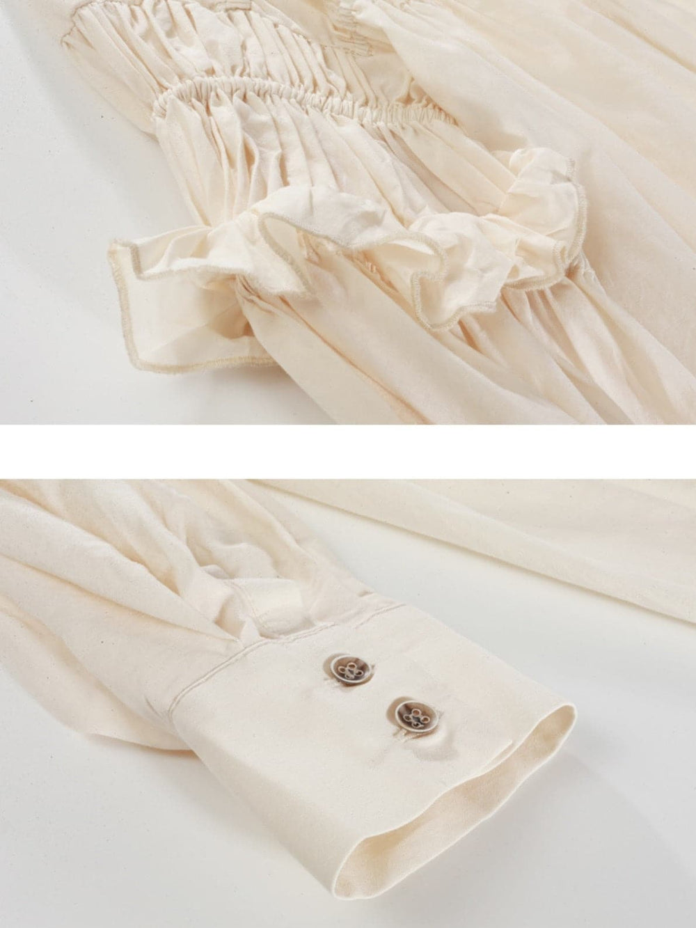 Elegant Cotton Ruffle Maxi Dress